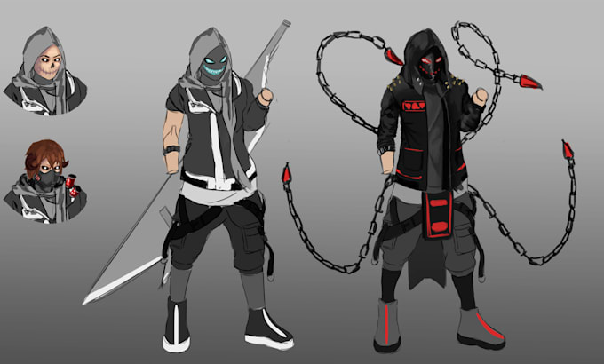 Concept art,concept cartoon,concept character by Poyoone | Fiverr