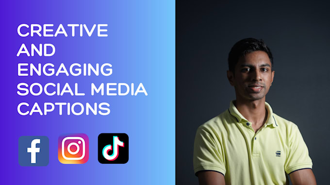 Write creative captions for facebook and instagram by Lalindra69 | Fiverr