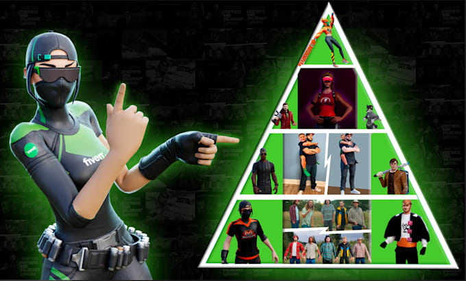 Design a custom fortnite skin by Zettafx | Fiverr