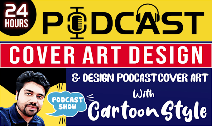 Make eye catchy modern podcast cover design by Design_guru_67 | Fiverr