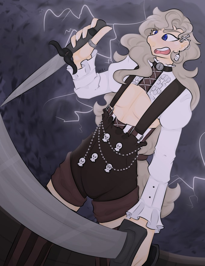 Draw oc illustrations in my style by Cae1305 | Fiverr