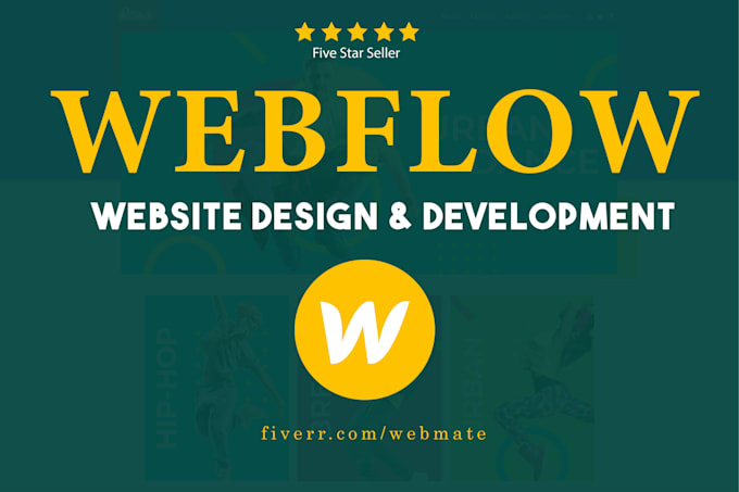 Develop responsive webflow website design by Webmate_team | Fiverr