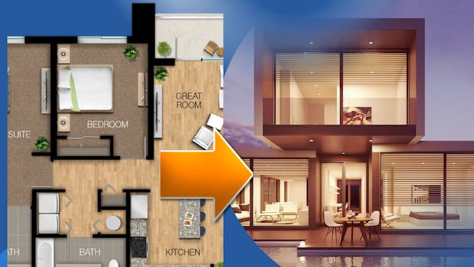 Create 3d building design from scratch by Farmertics | Fiverr