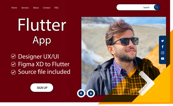 Do modern flutter ui design,app design and figma to flutter by ...