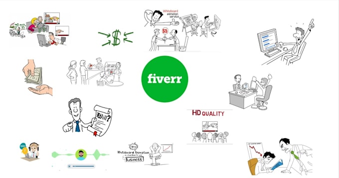 Create a professional whiteboard explainer video by Anasghallu | Fiverr