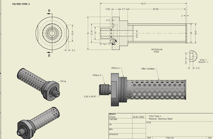 2d,3d machine parts modelling,design by Orhunyakut | Fiverr