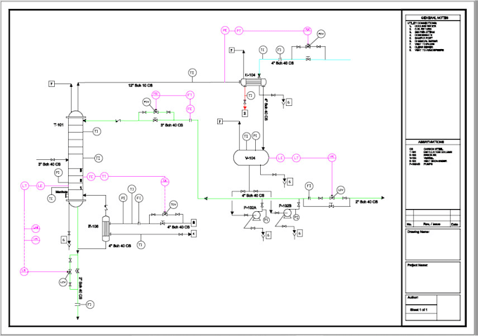 Develop pfd, pid and bfd on autocad by Mhamza59 | Fiverr