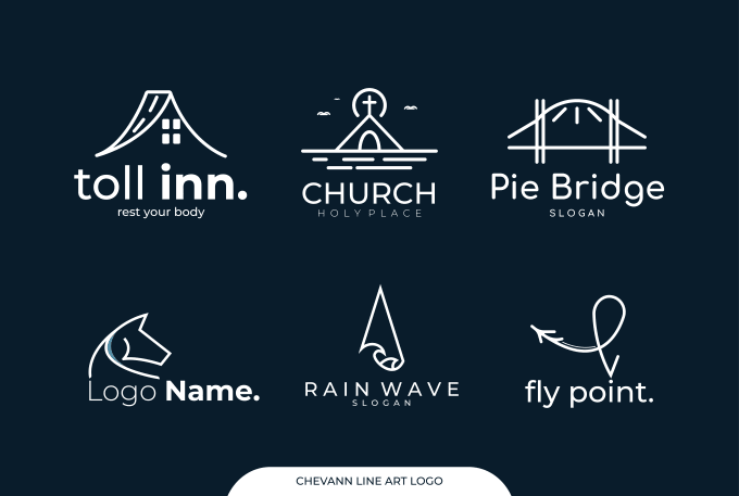 Create a clean modern, minimalist line art logo design by Chevann | Fiverr