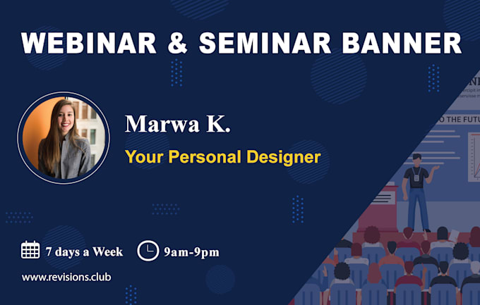 Design webinar banner, seminar banner in illustrator by Mawi_digital ...