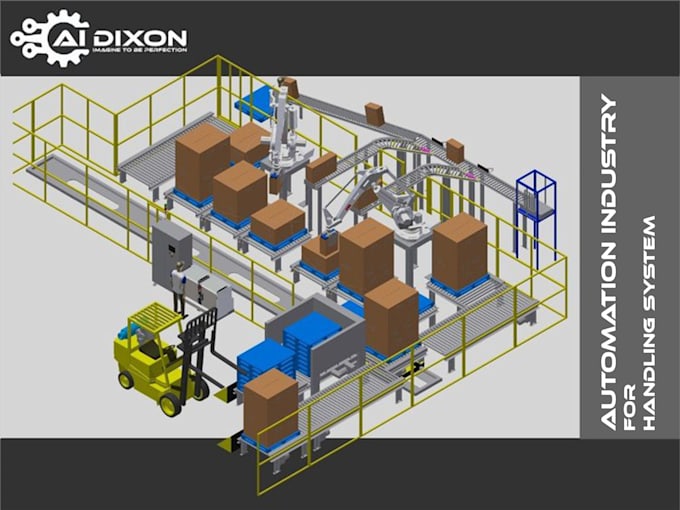 Make automation industrial design system, concept design by ...