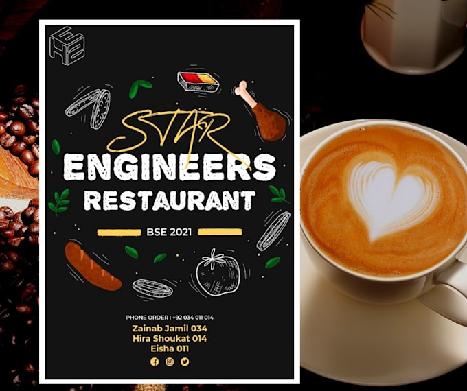 Design attractive restaurant menu and food menu card by Zainabjamil683 ...