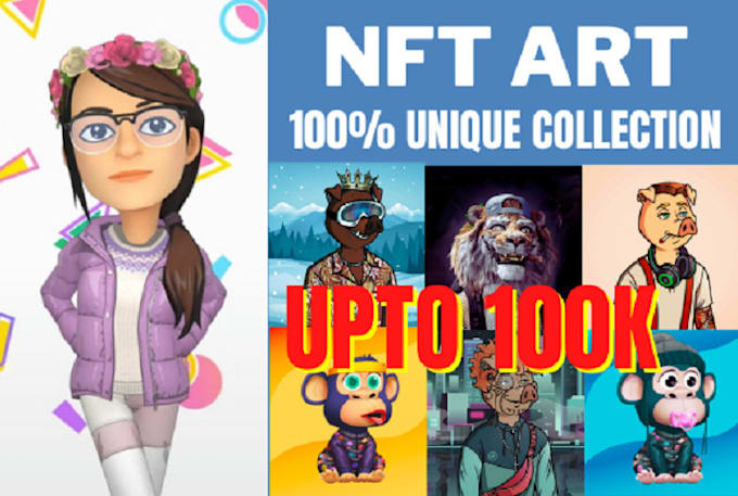 Create unique nft art collection by R_designstudio | Fiverr