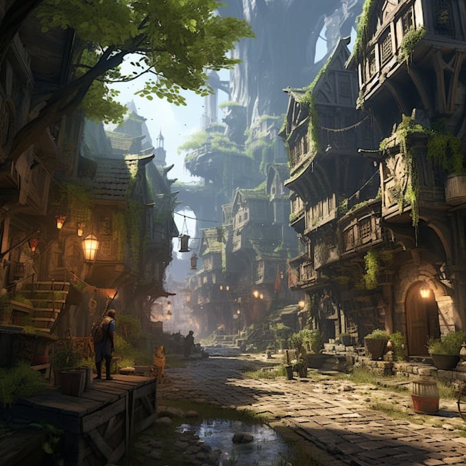 Make amazing environment concept art or background by Labonisusmita ...