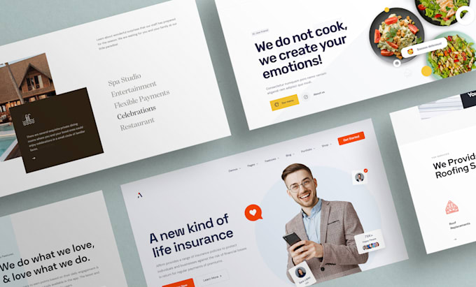 Design modern, clean and responsive website by Webdeo | Fiverr