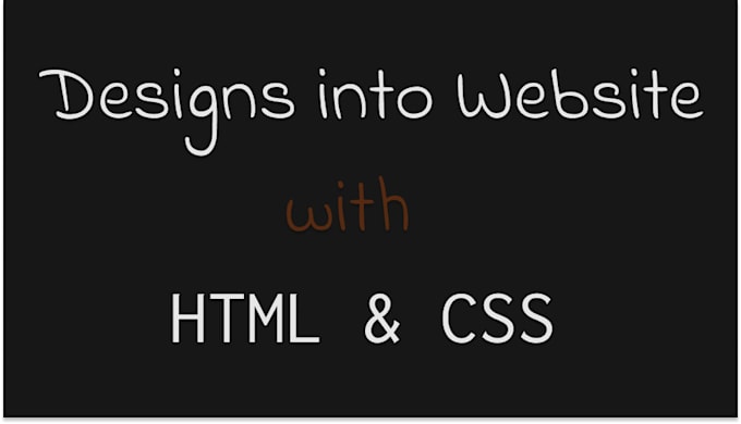 Psd into html website or any other files by Createmana | Fiverr
