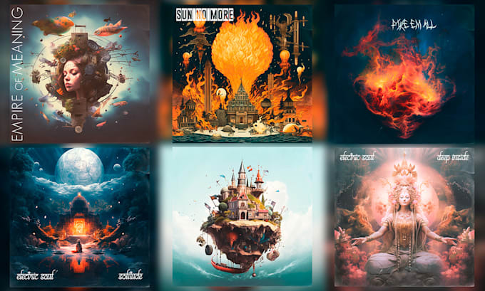 Create an album cd cover using ai and photoshop by Viniciusalves98 | Fiverr