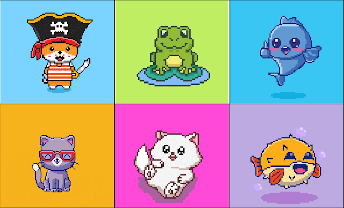 Create unique nft pixel art for nft collectible by Kaisisuru | Fiverr