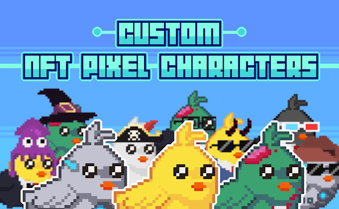 Create pixel art nft designs and pixel characters by Psyonyx | Fiverr
