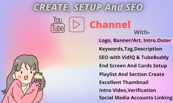 Create, setup and manage professional youtube channel by Dolna2843 | Fiverr