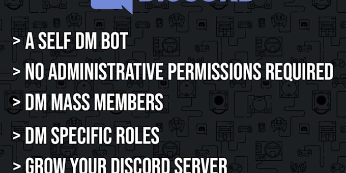 Code bot for your discord, discord server, mass dm bot by Ruthart | Fiverr