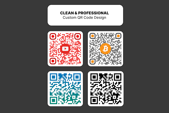 Design a custom qr code with logo by Jiahayub | Fiverr