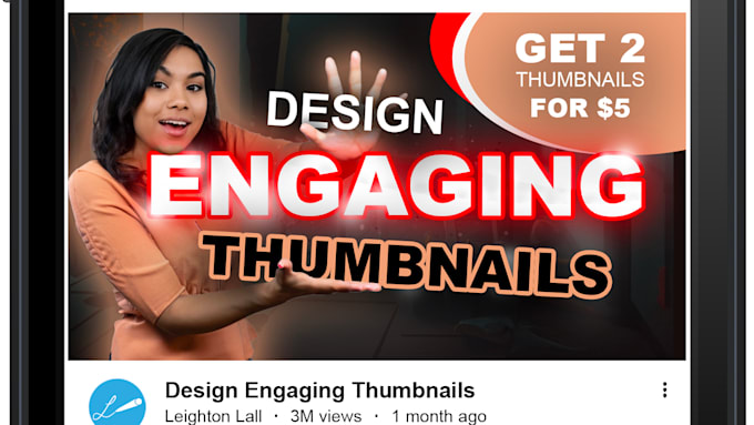 Design an engaging thumbnail by Leightonlall | Fiverr