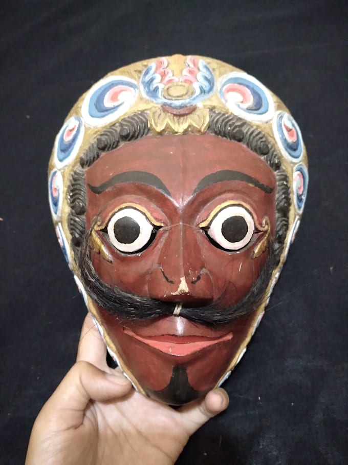 Carve wooden traditional mask by Tripurnawati | Fiverr