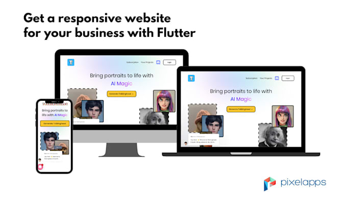Make your saas web app with flutter by Pixel_apps | Fiverr