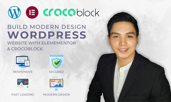 Build a responsive wordpress website with crocoblock by Rjhaycapara | Fiverr
