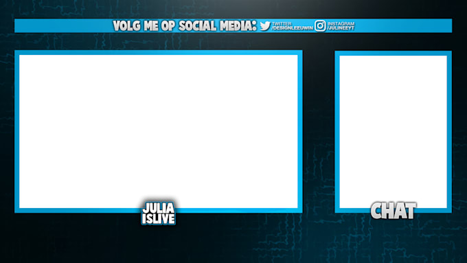 Design a personalized and professional stream layout by Juliahop | Fiverr
