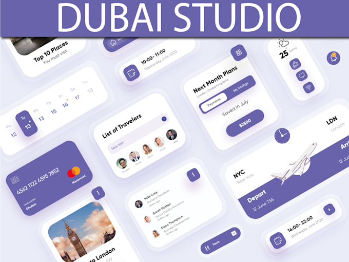 Design mobile app and web ui ux in figma, adobe xd by Dubaistudio | Fiverr