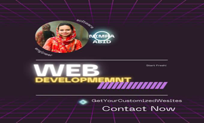 Design customized websites for you by Nimrabid | Fiverr