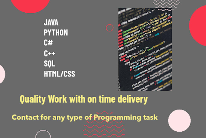 Provide Coding Projects In Java Python C Sharp And Cpp By Appsdevsol 4518