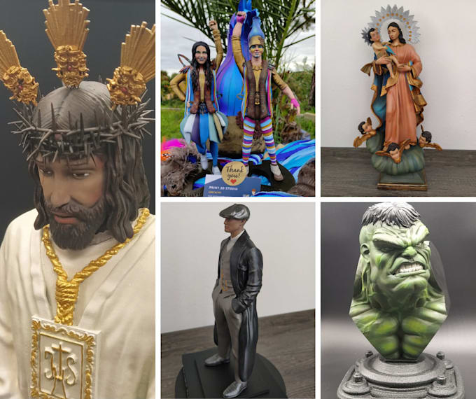 Print and paint your personalized figure by Print_3d_studio | Fiverr