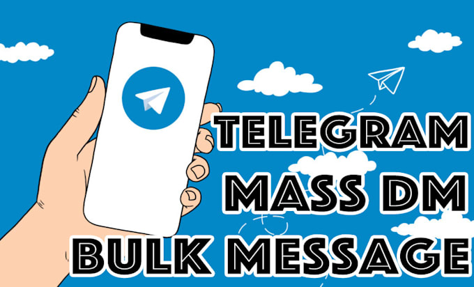 Send a bulk telegram message, telegram mass dm for nft, crypto, token ...