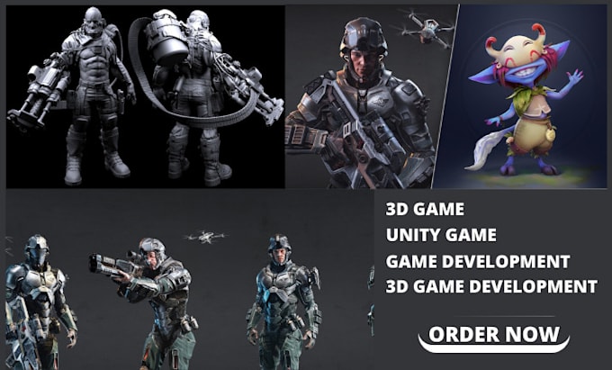 Develop 3d 2d game using unity engine by Dammrichi | Fiverr