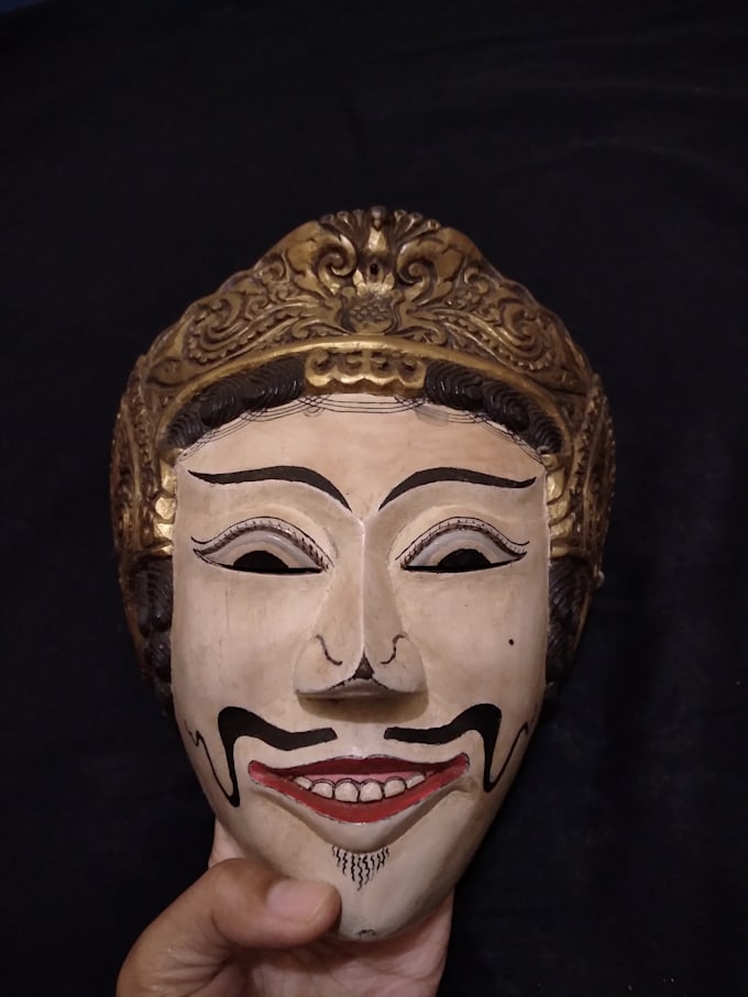 Carve wooden traditional mask by Tripurnawati | Fiverr