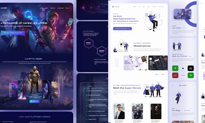 Design minimal landing page in figma by Designermayank | Fiverr