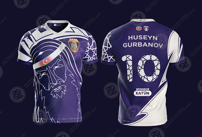 Sublimation esports and sports jersey design by Huseyn10gs | Fiverr