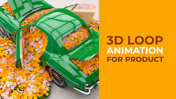 Create 3d loop animation by Ksenia_rom | Fiverr