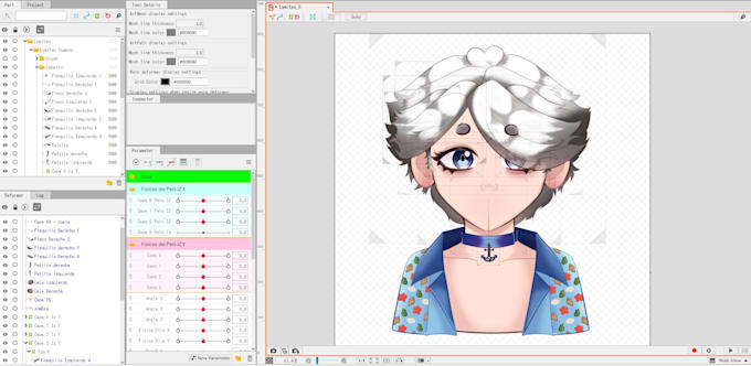 Rigging live2d for vtubers by Blackroseasdf | Fiverr