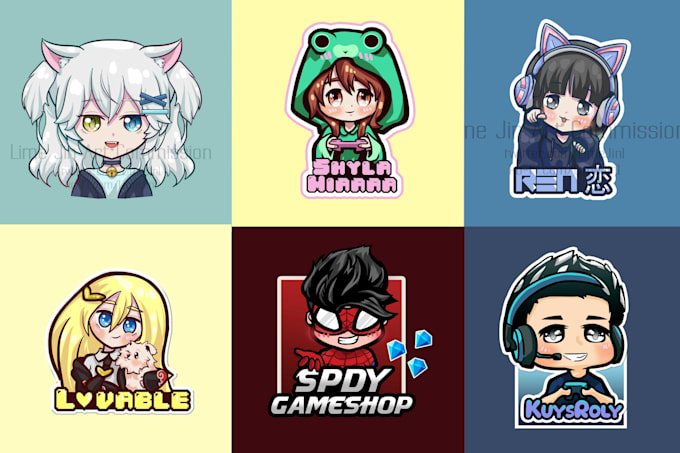 Make cute chibi logo for you by Genescribbles | Fiverr