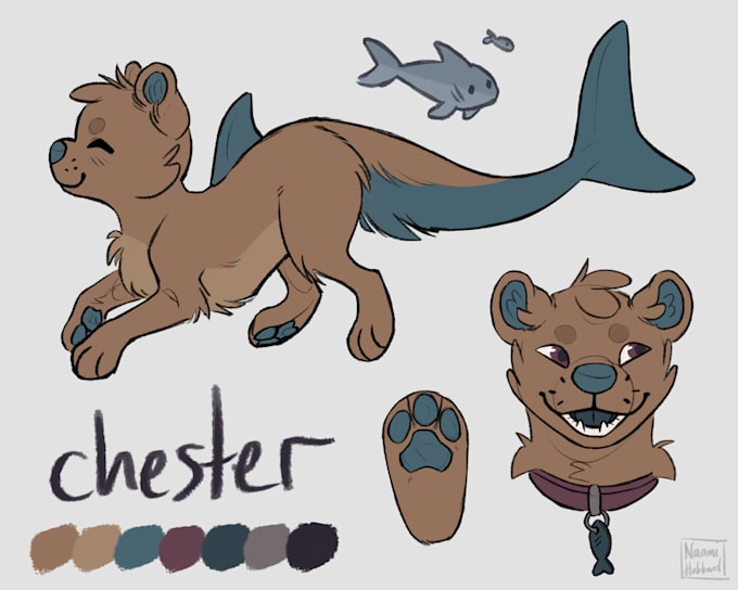 Design original nonhuman characters by Naomihubbardart | Fiverr