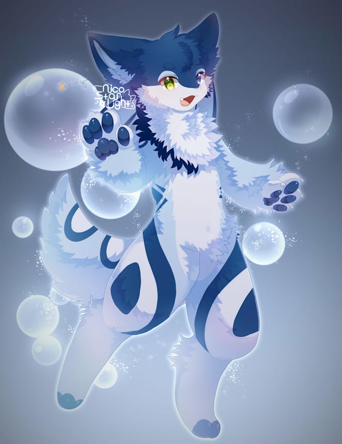 how to draw a full furry