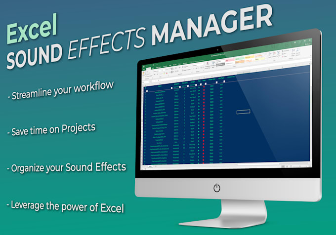 Send You My Sound Effects Manager In Excel By Rskurban Fiverr