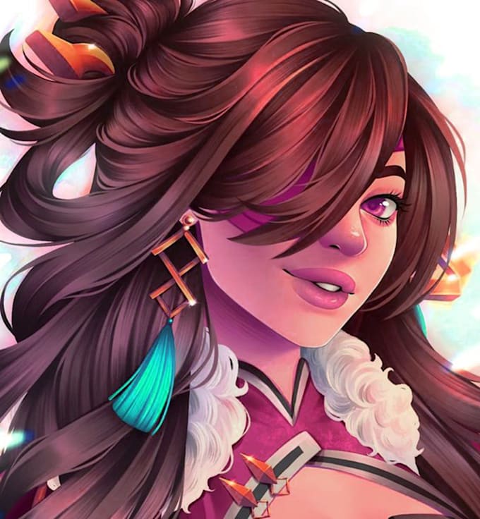 Design custom anime character fanart or original cell shaded by ...