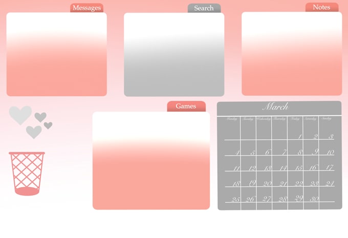 Design a custom desktop organising background by Earmstrong2 | Fiverr