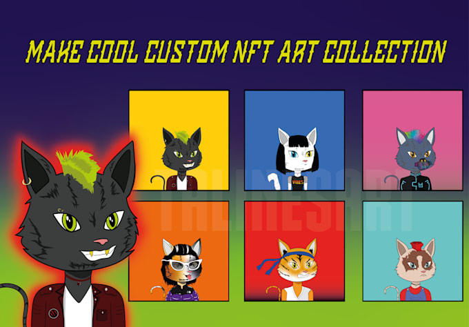 Design nft art collection in any shape by Talinesart | Fiverr