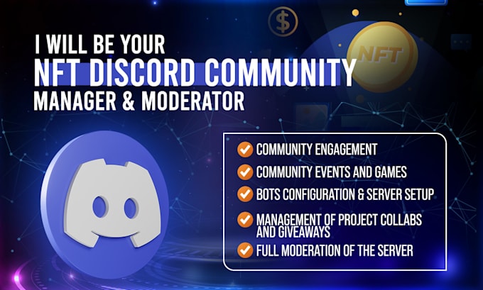 Manage and moderate your nft discord community server by Spark9 | Fiverr