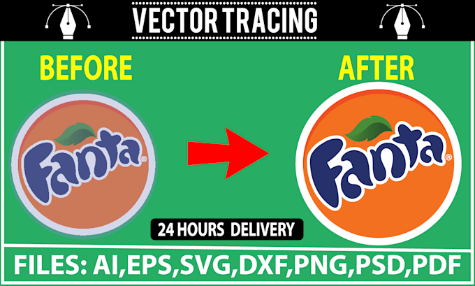 Vectorize logo convert jpg, png to vector eps svg vectorize by ...